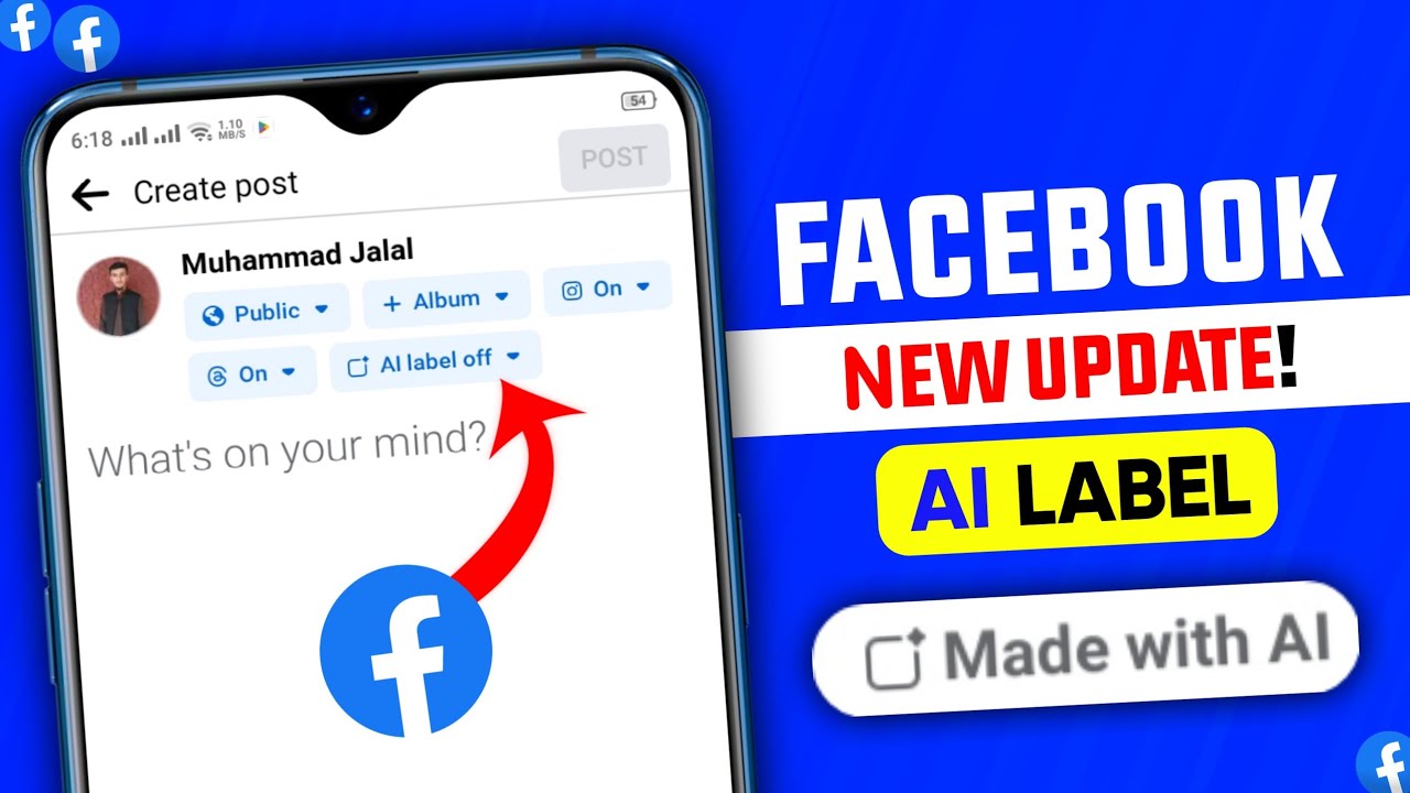 Facebook AI label off update || Facebook post ai label update || Label as made with ai - YouTube