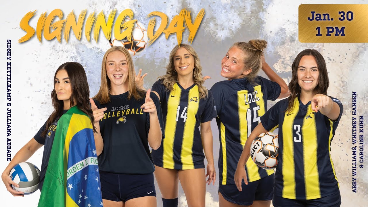 LCCC Signing Day - Volleyball and Women's Soccer - YouTube