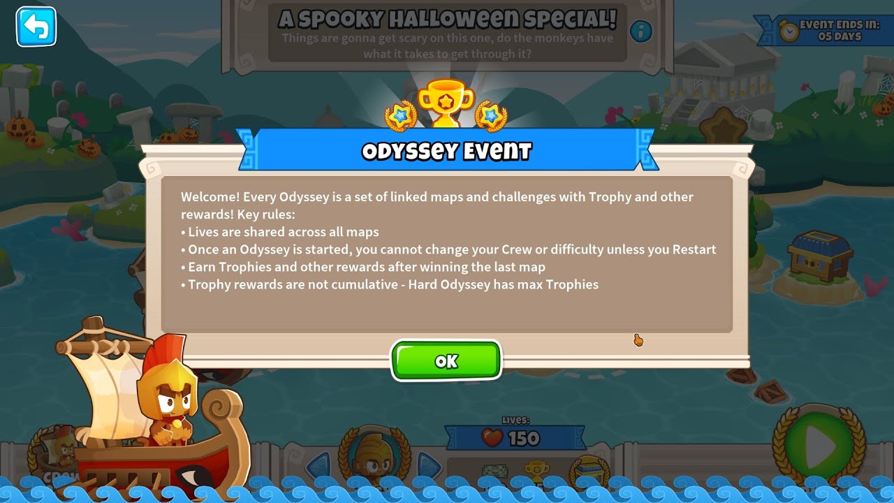 Bloons TD 6 - Odyssey Hard Mode - A spooky halloween special! -No ...