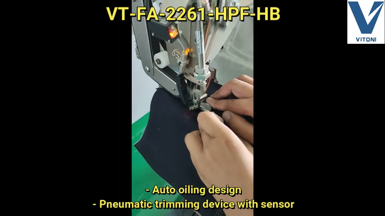 VITONI VT FA 2261 HPF HB Auto 3 Needle Chain Stitch Feed Off The Arm ...