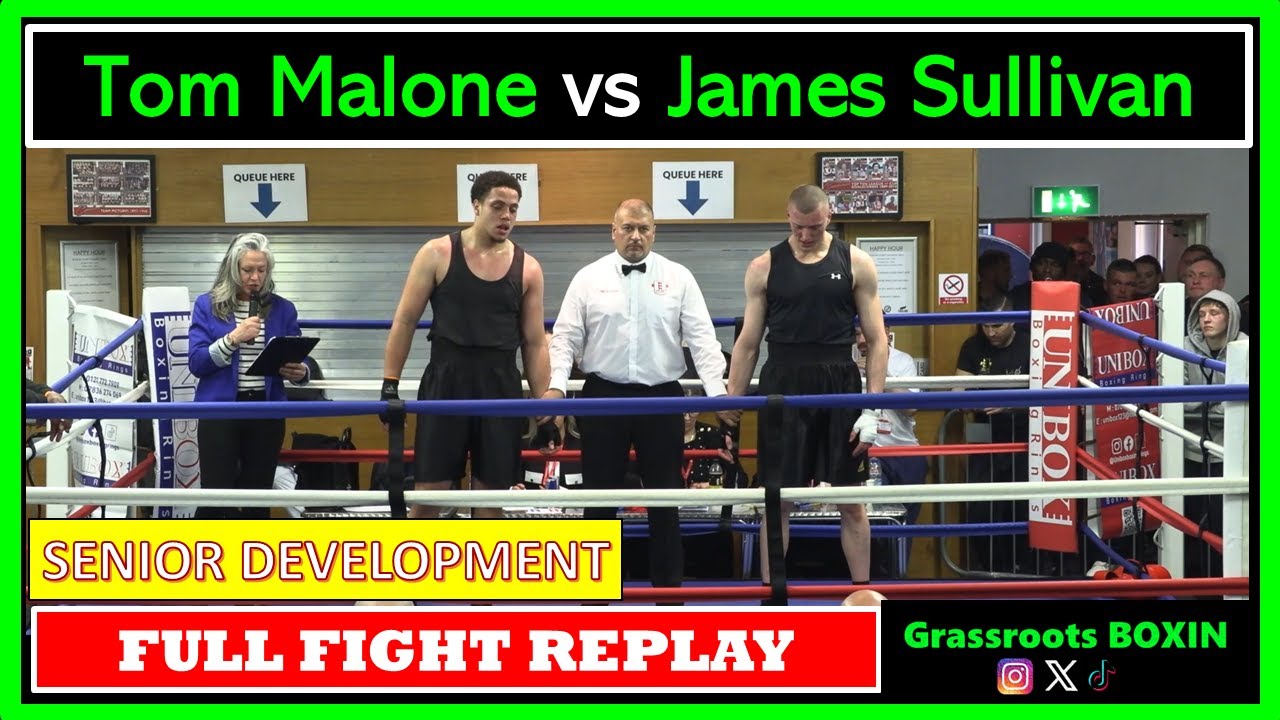 Tom Malone vs James Sullivan - FULL FIGHT - Guildford City Boxing Home ...
