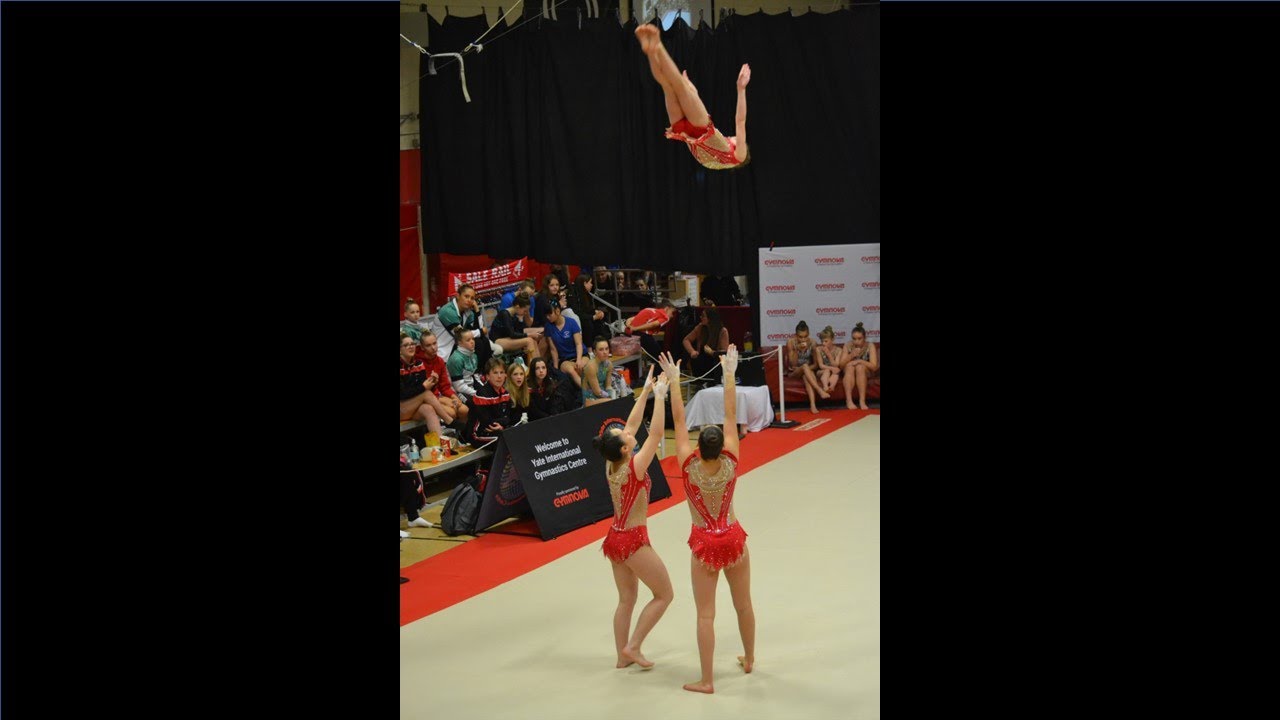 Acro Gymnastics Dynamic IDP performance - Let's Get Loud - Jennifer ...