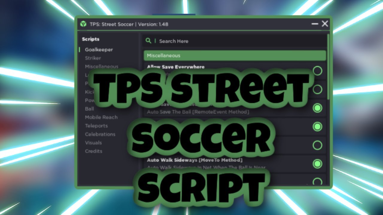 [NEW] TPS Street Soccer Script | Auto Goal | Auto Save | Goal Aimbot ...