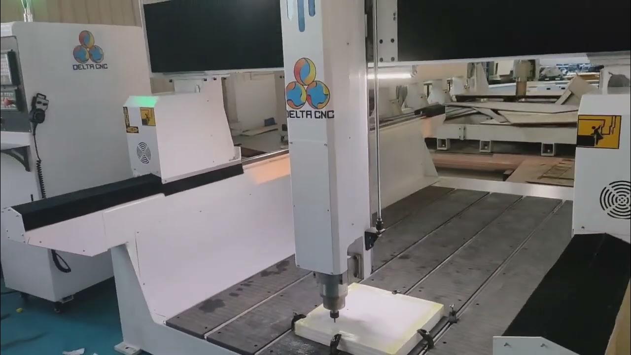 QN1530 high z axis cnc router machine for wood foam moulding - YouTube