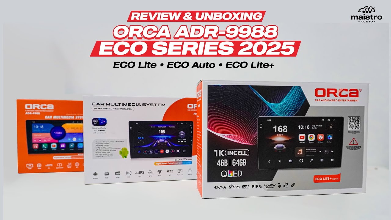 REVIEW HEADUNIT ANDROID ORCA ECO LITE PLUS 2025 | PERBANDINGAN SAMA ECO LITE DAN ECO AUTO - YouTube