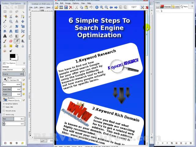 Gimp Infographic Image Creation And Editing Tools | Free Content