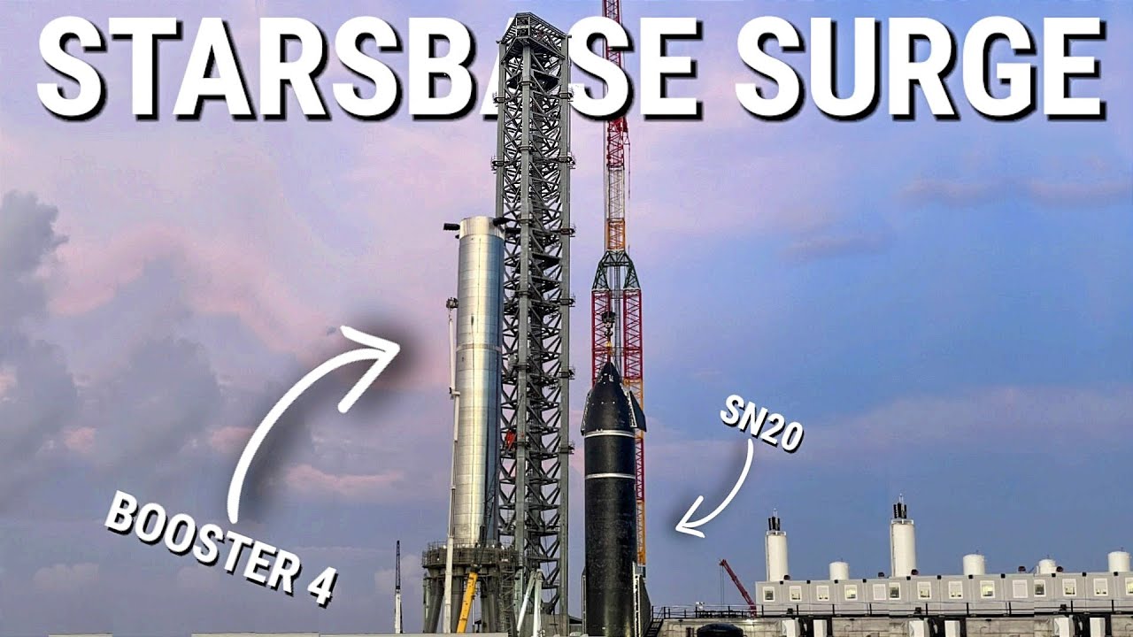 SpaceX Stacked SN20 On Top Of The Booster For The First Time ! - YouTube
