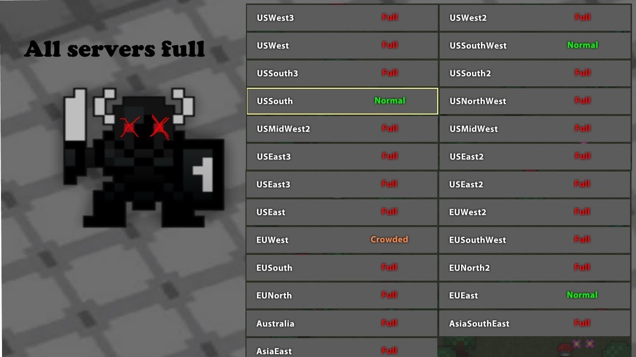 Realm of the mad god servers are all full - YouTube