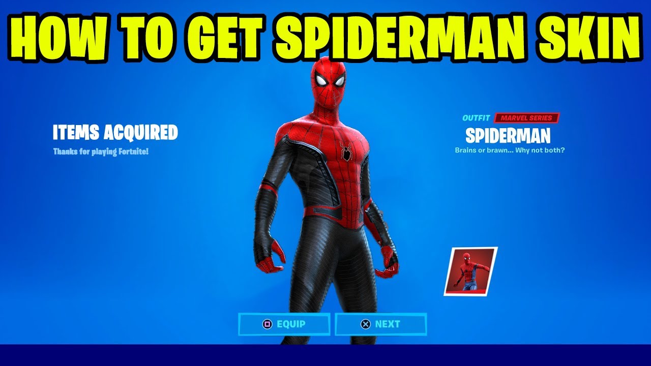 HOW TO GET SPIDERMAN SKIN IN FORTNITE FORTNITE SPIDERMAN SKIN YouTube how-to-get-spiderman-skin-in-fortnite-fortnite-spiderman-skin-youtube