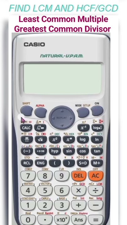 Find LCM And GCD Using Calculator 🔥#casio #viral #youtubeshorts #calculation - YouTube