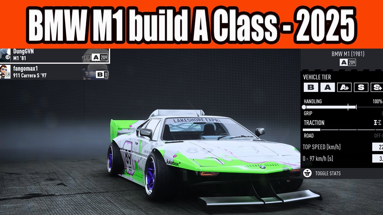 BMW M1 build A Class Car in NFS Unbound in 2025 - YouTube
