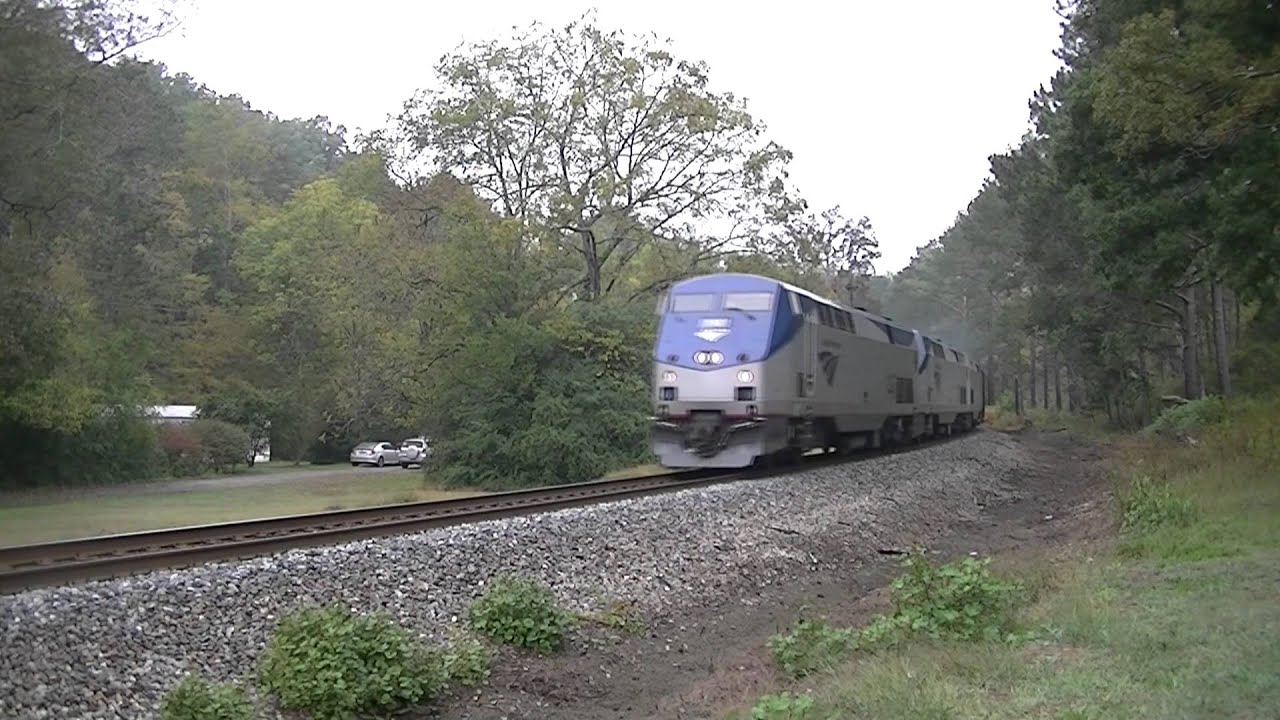 NS 010 with the Amtrak 146 leading - YouTube