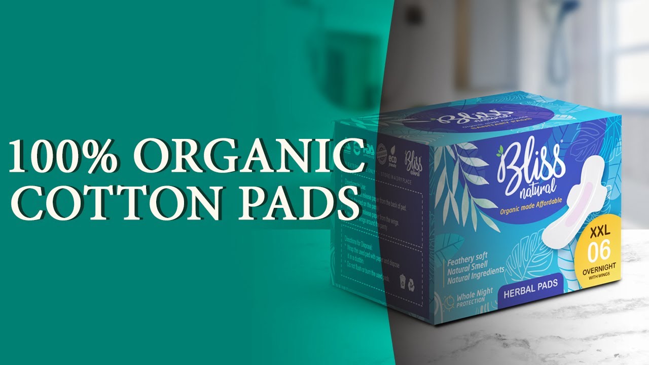100% Organic pads | Biodegradable Sanitary Napkins | Bliss Pads | - YouTube