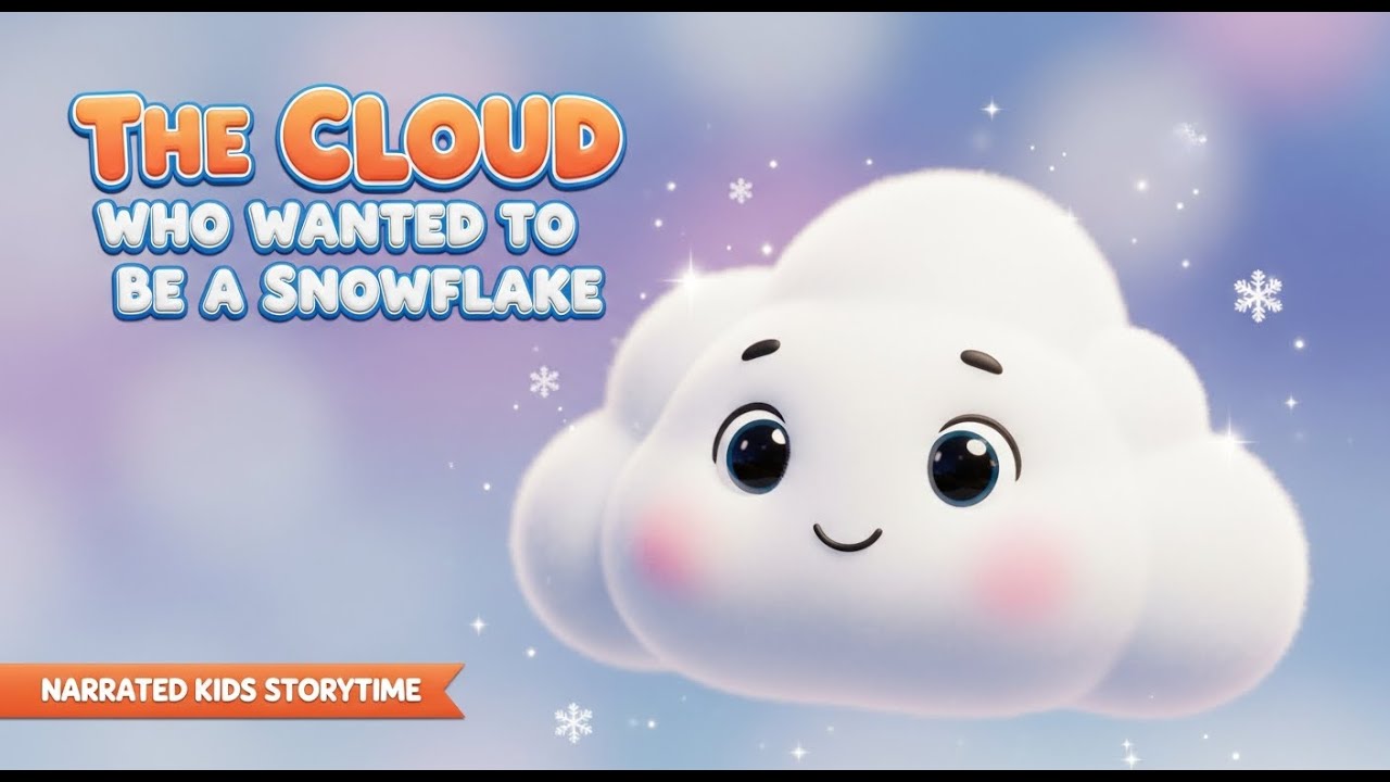 The Cloud Who Wanted to Be a Snowflake | Narrated Kids Bedtime Story ...