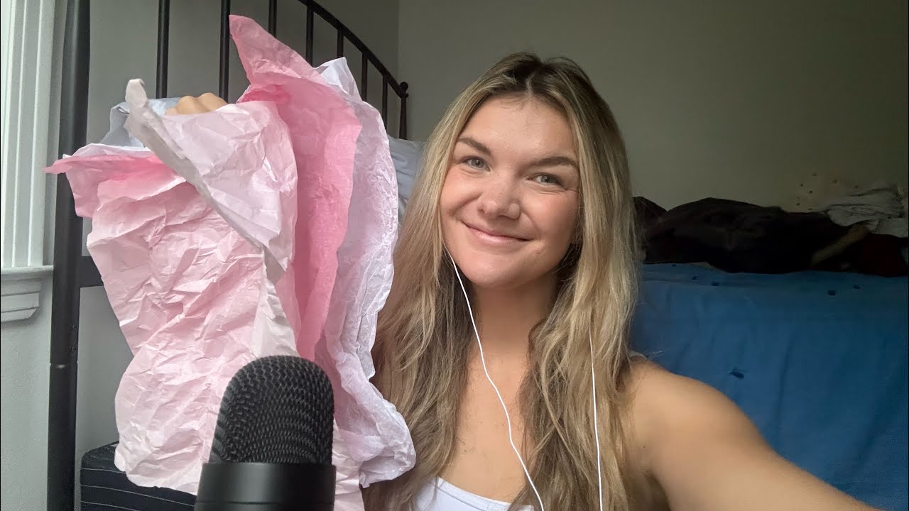 ASMR | paper sounds asmr (tearing and crunching paper) - YouTube