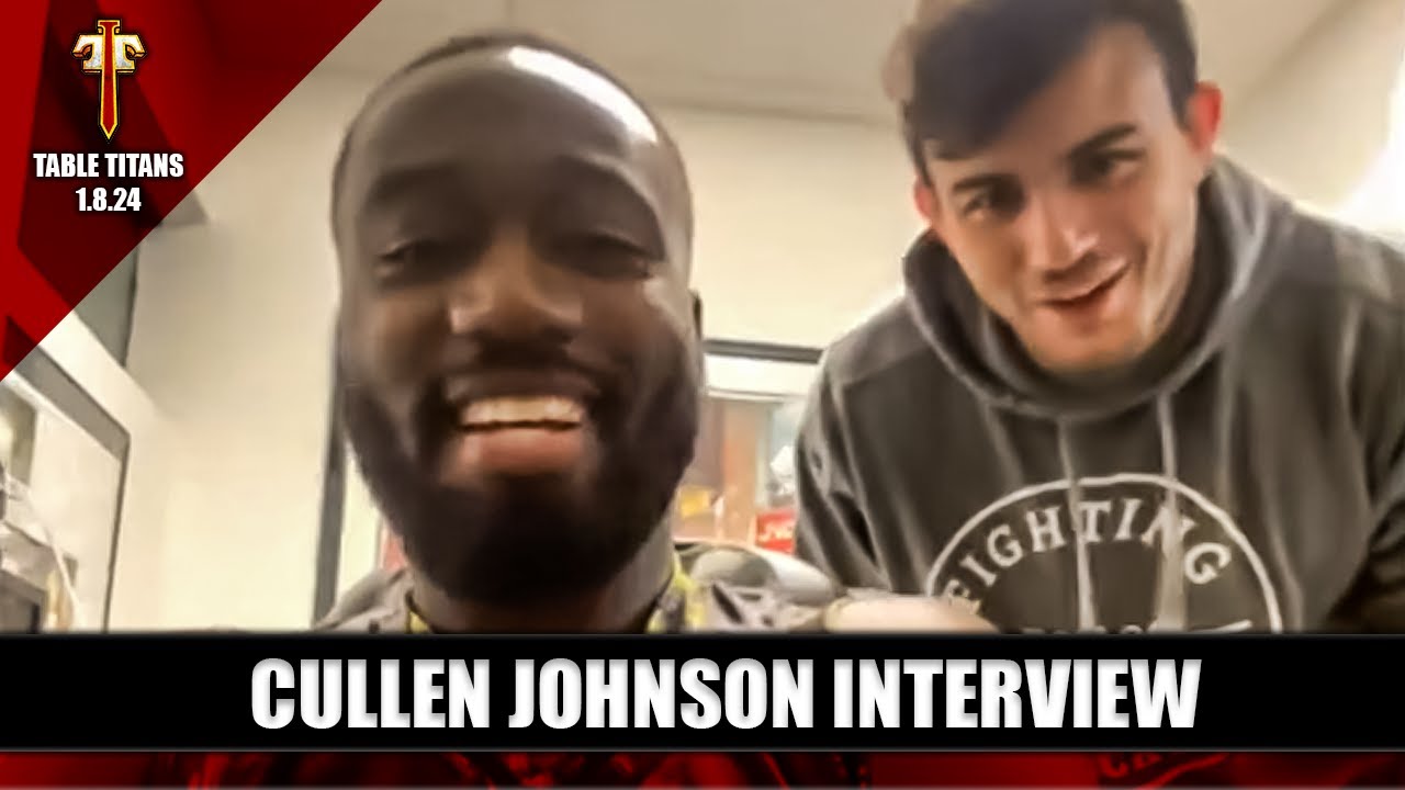 Cullen Johnson Talks Title Fight, Cage Titans Debut & Cameo By Coach Nick Newell | Table Titans ...