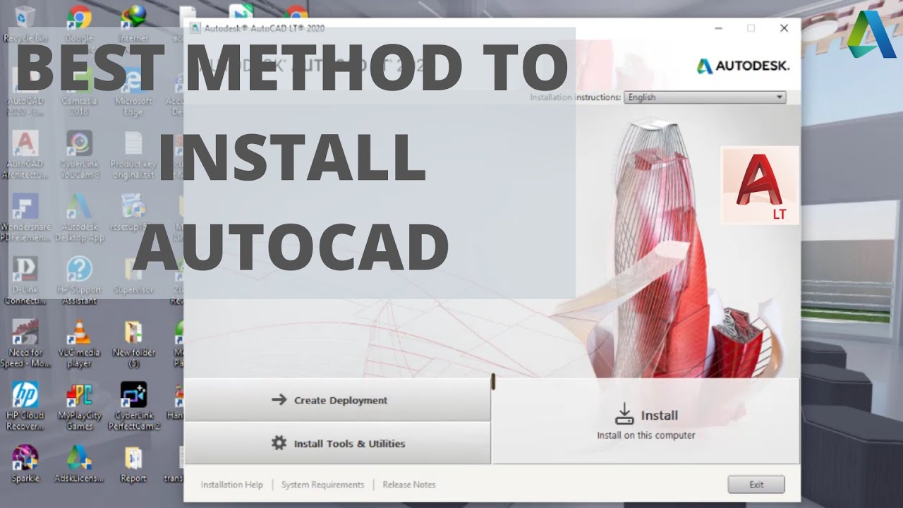 BEST METHOD TO INSTALL AUTOCAD - YouTube