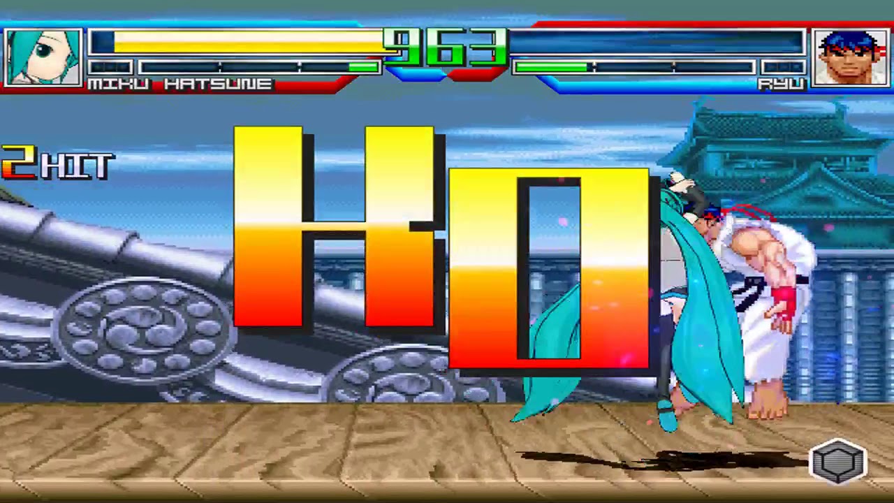 NICK54222 MUGEN: Hatsune Miku (me) VS Ryu (Fighting is Magic version ...