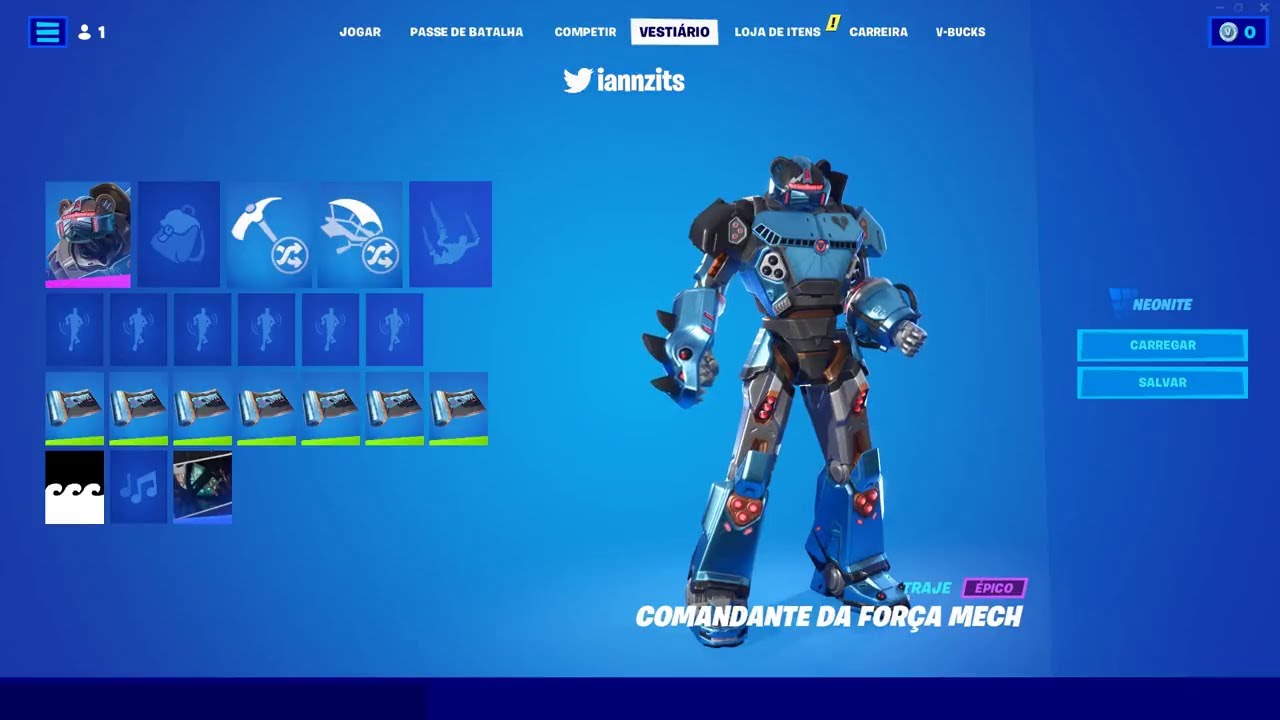 A Nova Skin Do Comandante da Força Mech Do Clube Fortnite De Junho ...