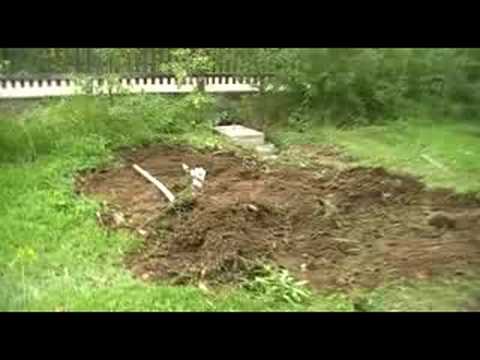Antenna Mosley TA 53 setup ground work - YouTube