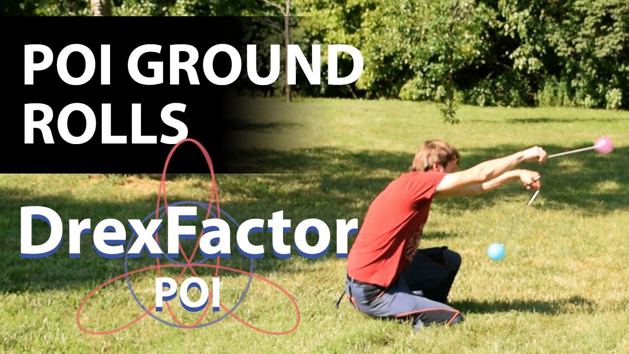 How to do Poi Ground Rolls: 1-minute tutorials - YouTube