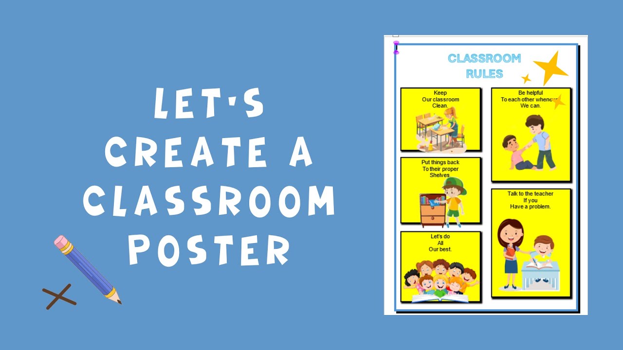 How to Create a Classroom Rules Poster in Microsoft Word | Step-by-Step ...