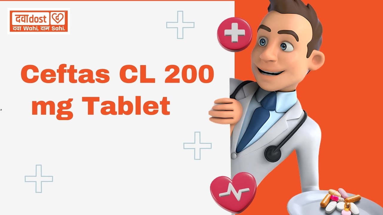 Ceftas CL 200 mg Tablet - YouTube
