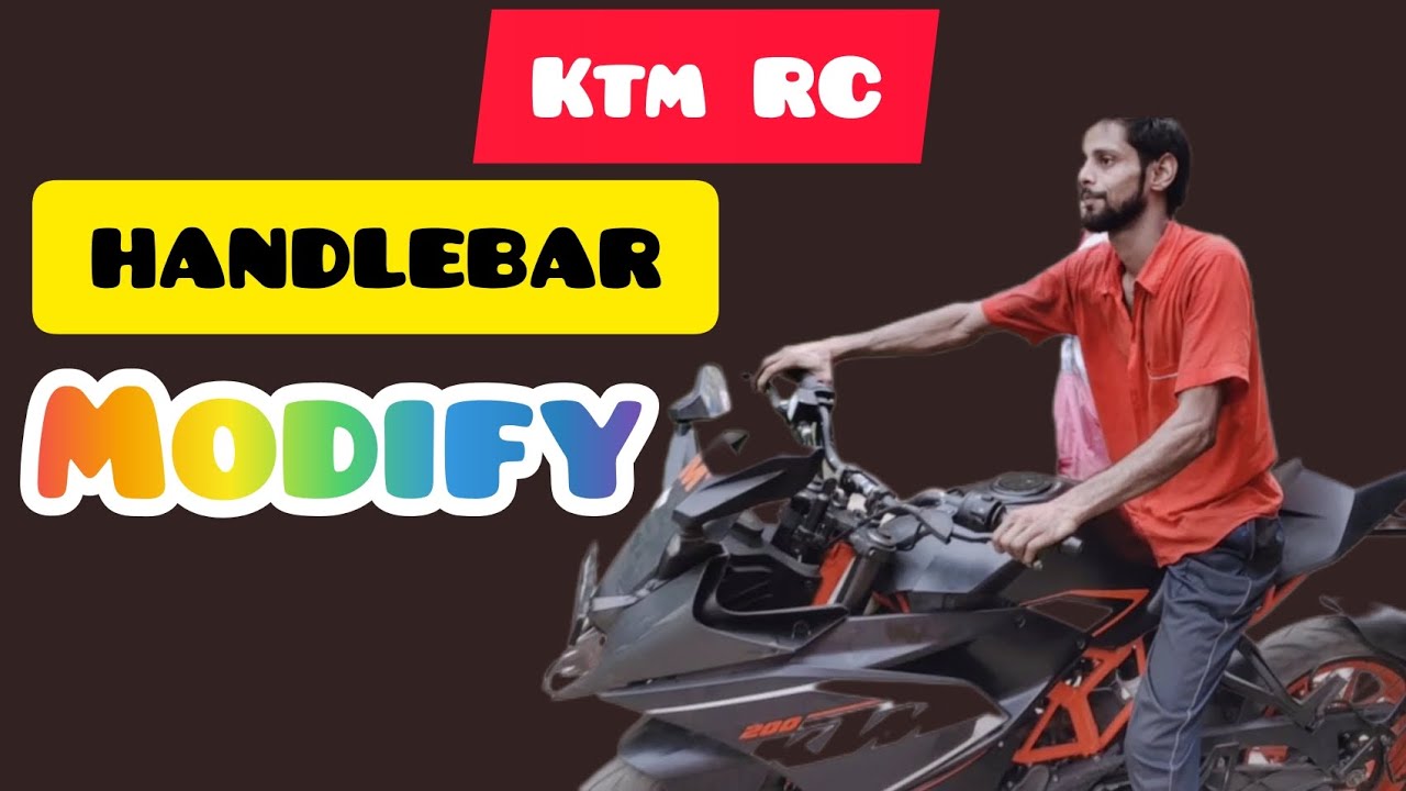 KTM RC 200 HANDLE MODIFICATION || duke 200 handle bar set RC 200 - YouTube