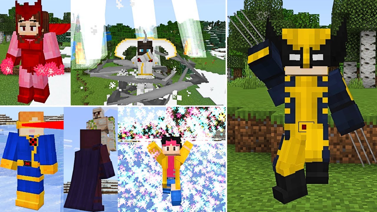 Mejor Addon de X MEN para Minecraft PE || X-MEN MCPE - YouTube