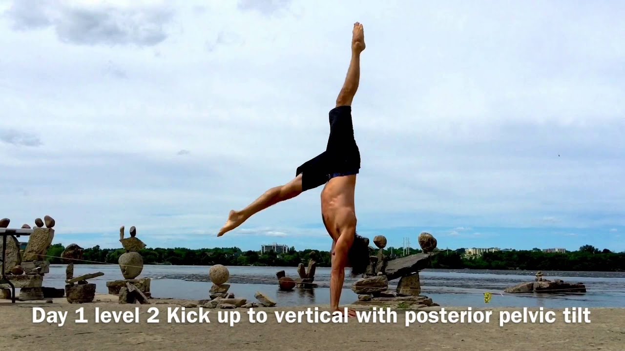 Handstand Challenge Day 1 - YouTube