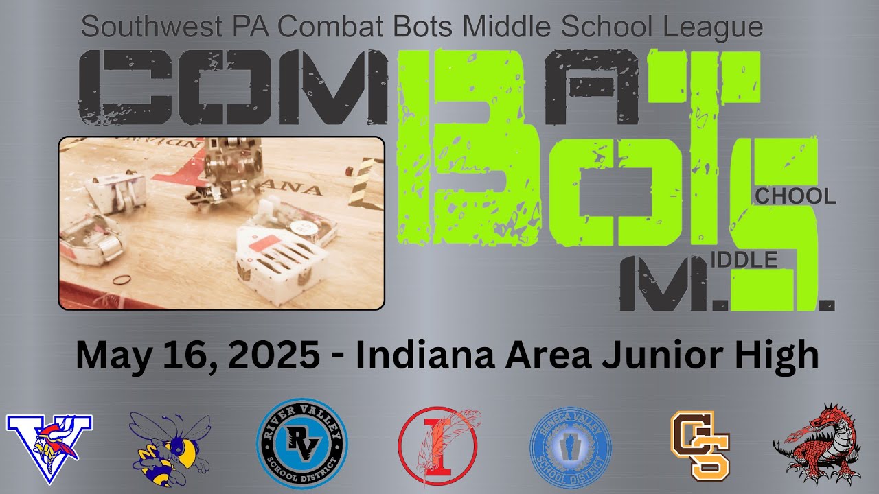 Southwest PA Combat Bots Middle School League Competition 2025 - YouTube