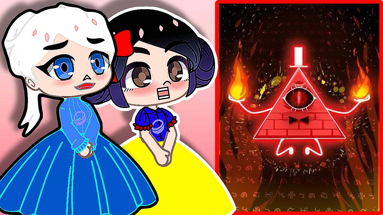 Disney Princess react to Bill Cipher // Disney x Gravity Falls // Gacha ...