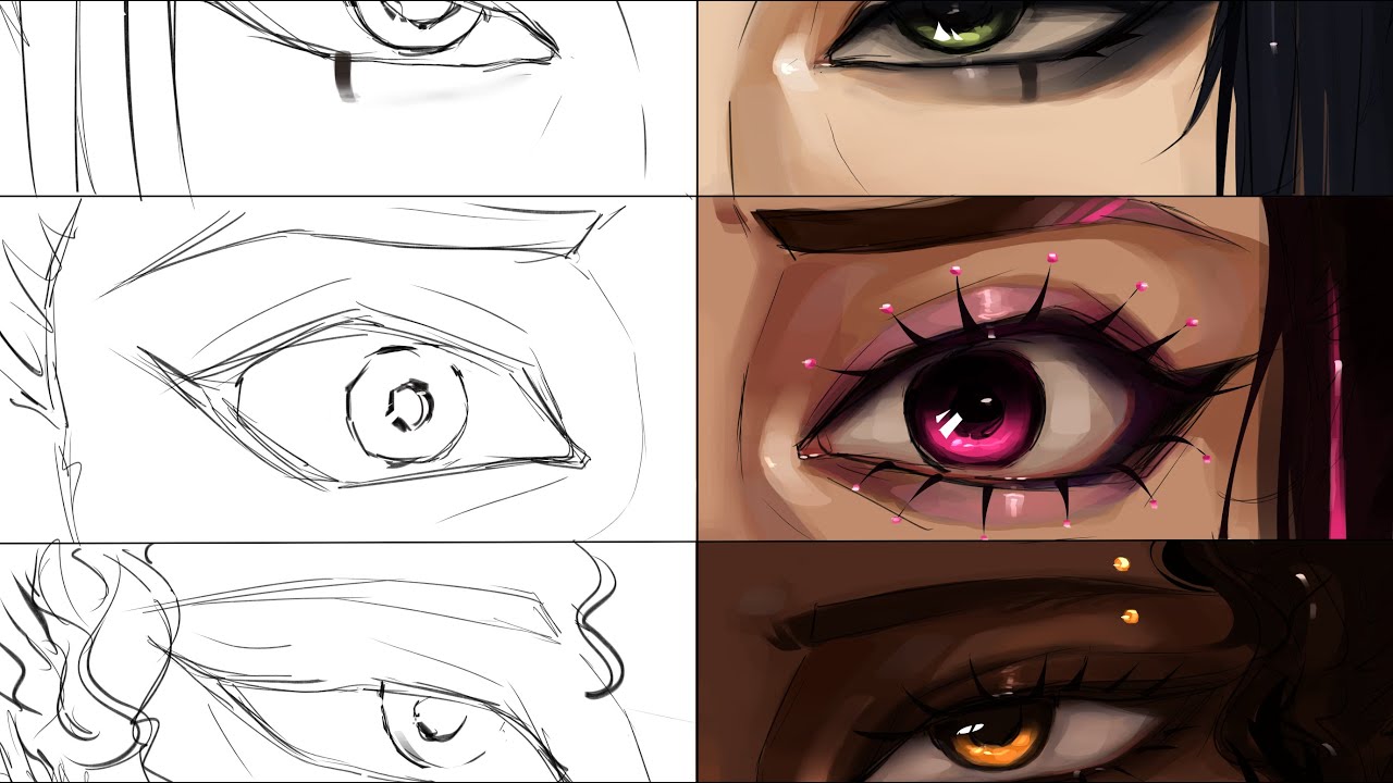 ˚౨ৎ˚ Speedpaint // CLIPSTUDIO // Eyes ˚౨ৎ˚ - YouTube