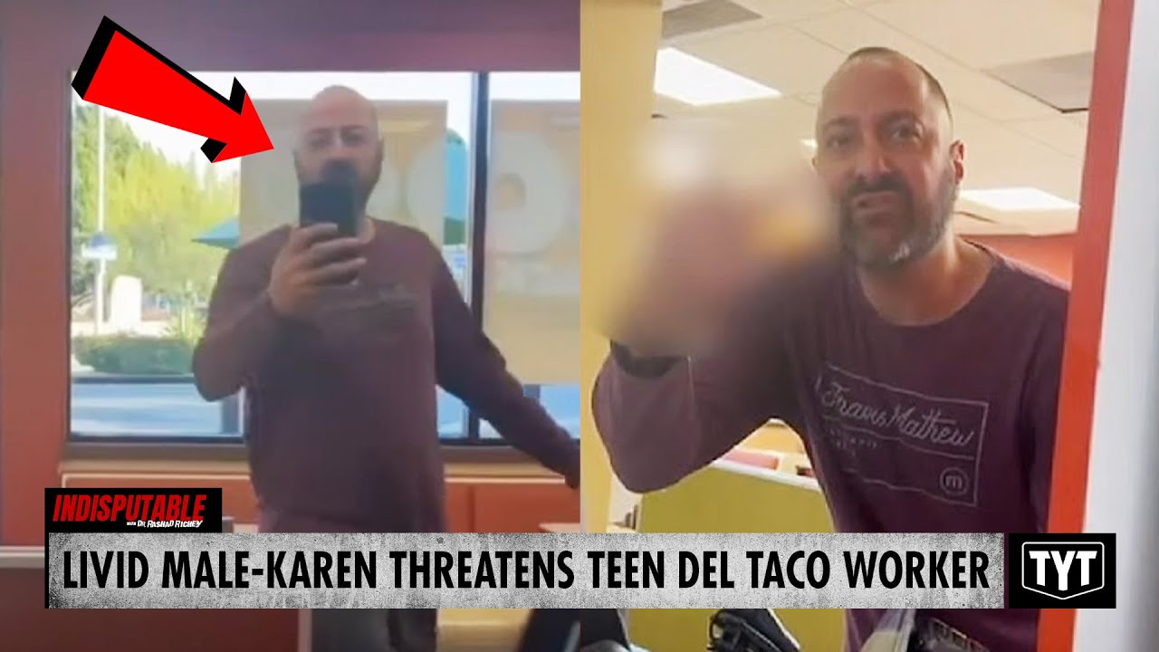 ENRAGED Male-Karen Threatens Teen Del Taco Worker - YouTube