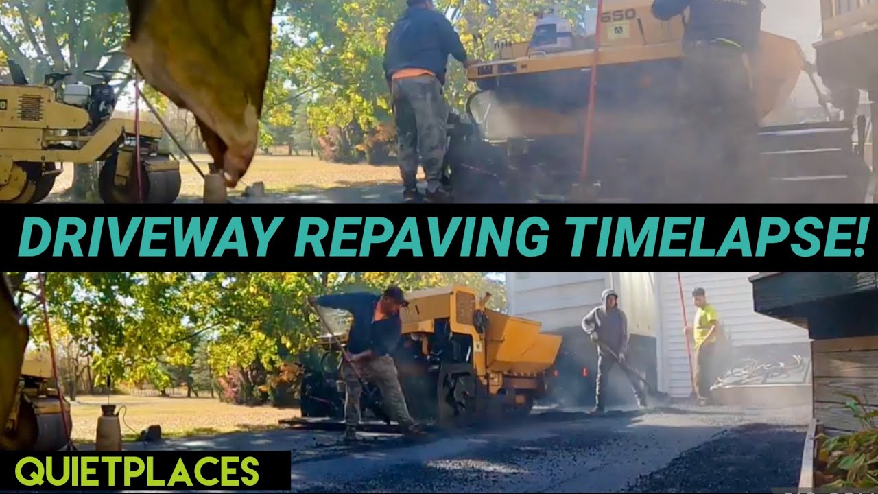 Driveway Repaving & Repair Timelapse! - YouTube