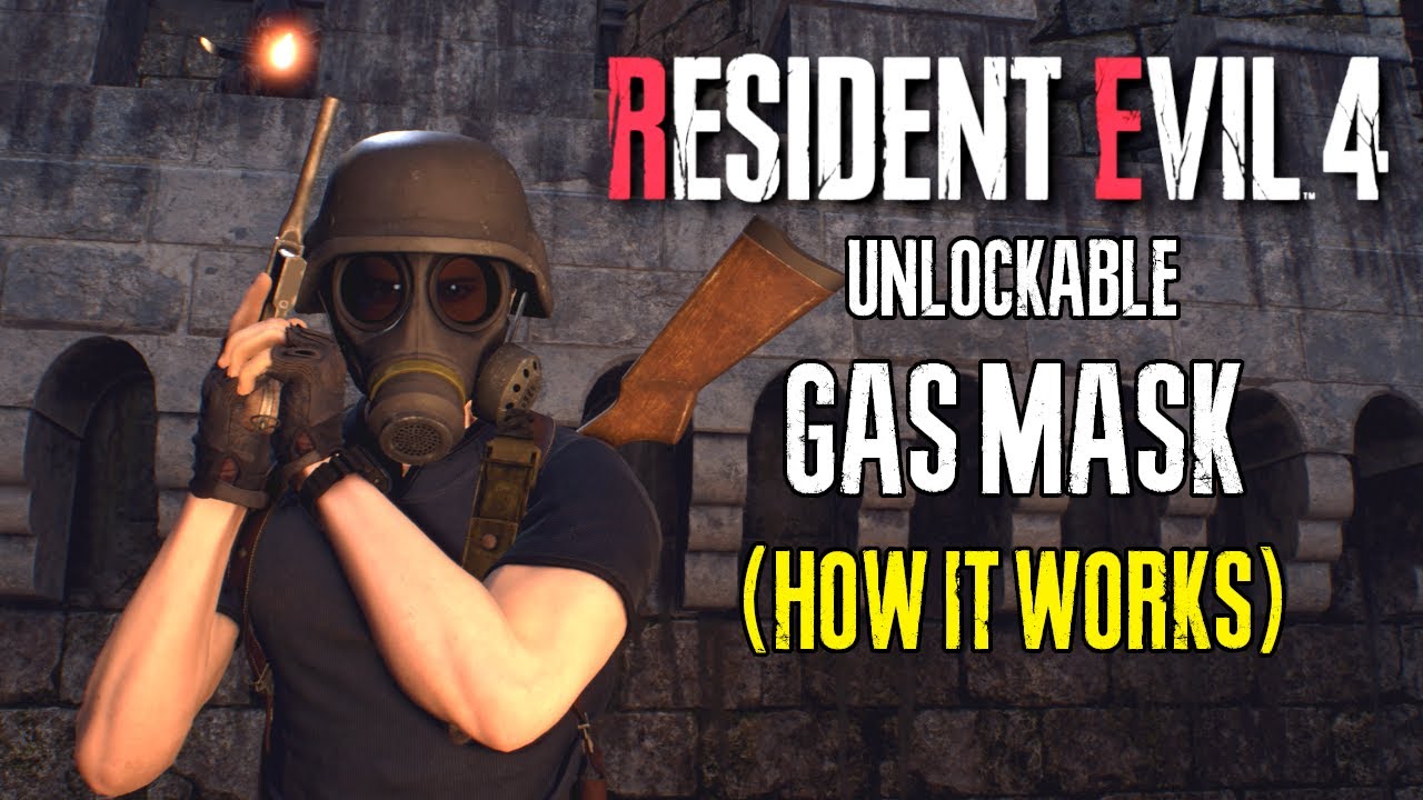 HUNK's GAS MASK in RESIDENT EVIL 4 REMAKE - YouTube