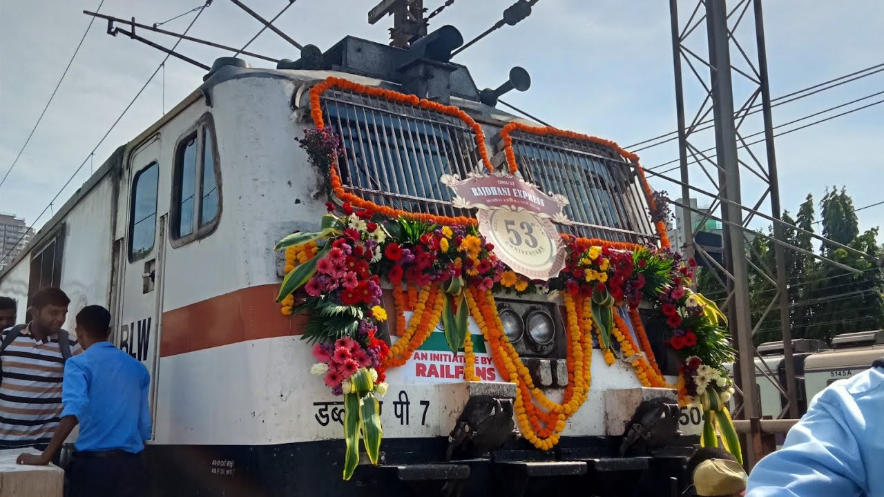 Celebrating 53rd Birthday of Mumbai Rajdhani Express| 12951 Mumbai New ...