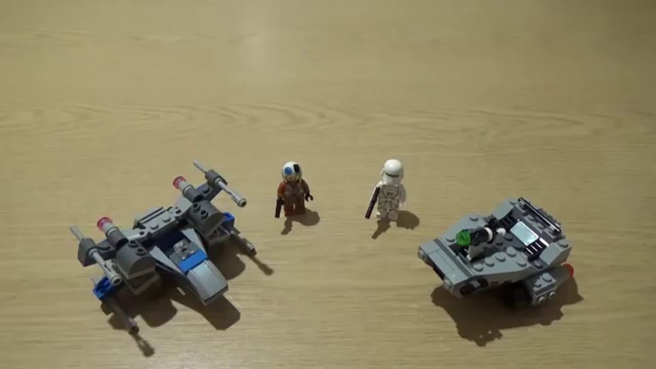 Lego star wars 2016 MicroFighters resistance x wing & first order ...