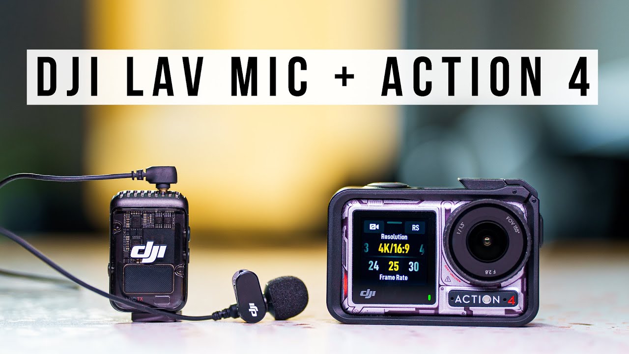 DJI Lav Mic on the Action 4 - YouTube