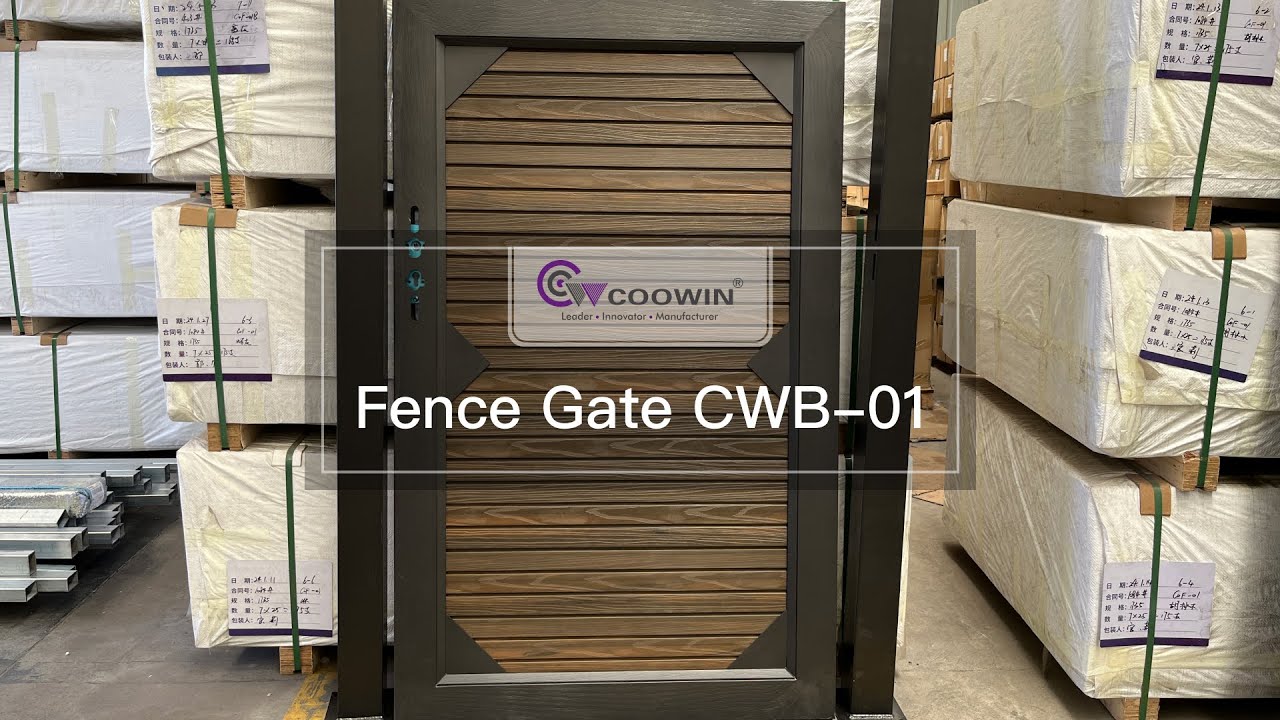 COOWIN® Composite Privacy Fence Gate Display CWB-01 - YouTube