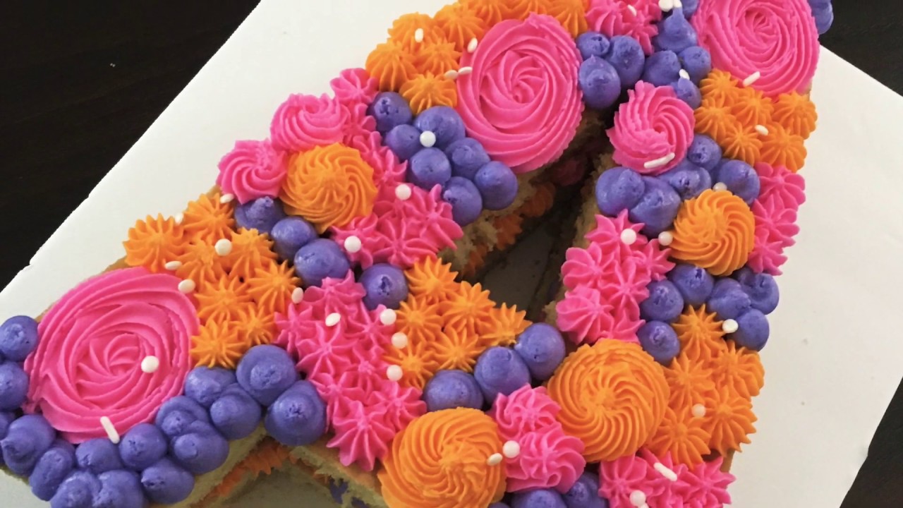 Cómo hacer un pastel de letra - YouTube