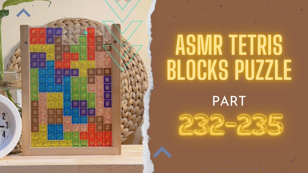 PART 232-235 || FULL ASMR GAME TETRIS BLOCKS - YouTube