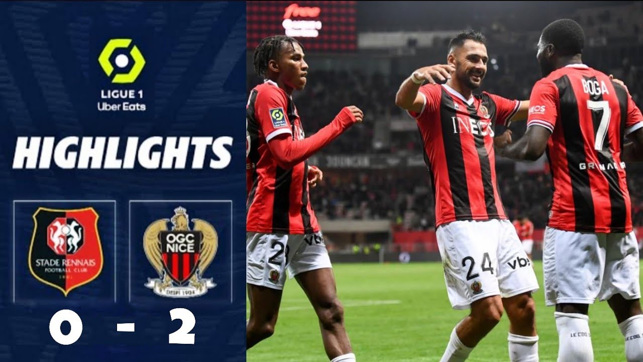 OGC NICE - STADE RENNAIS FC 2-0 Résumé | OGCN - SRFC | NICE - RENNES ...