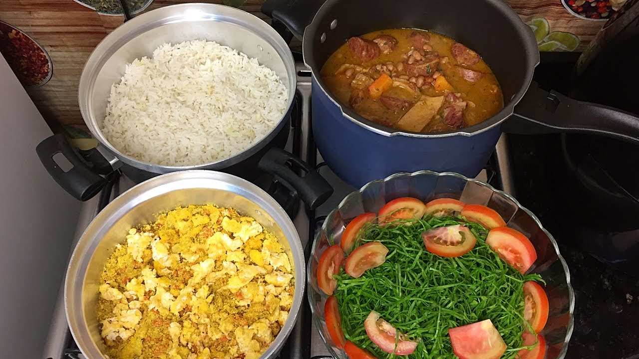 ALMOÇO COMPLETO FÁCIL - YouTube