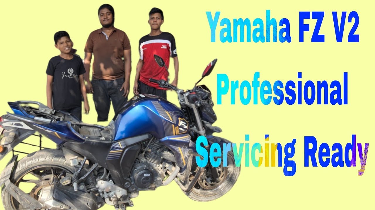 Yamaha FZ V2 Professional Servicing Ready - YouTube