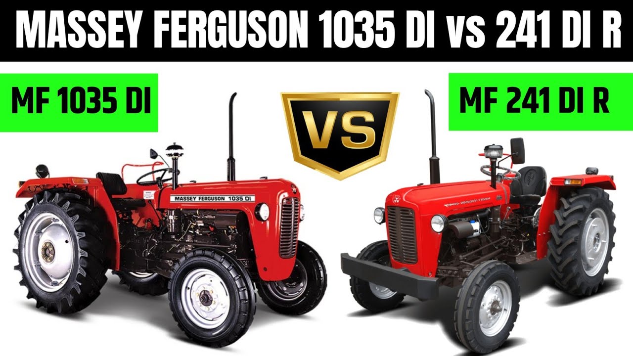 Massey Ferguson 1035 DI vs 241 DI R (Round shape bonet ) | Massey ...