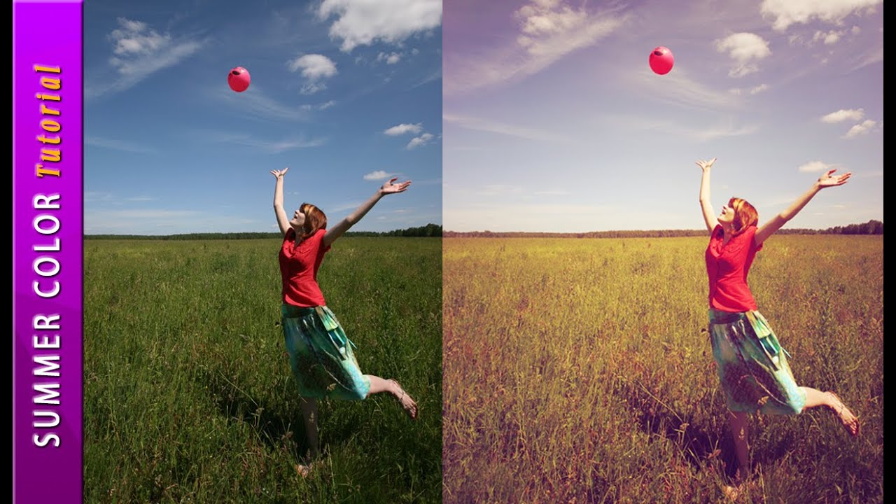 Summer Photoshop Color Effect - Photoshop Tutorial - YouTube
