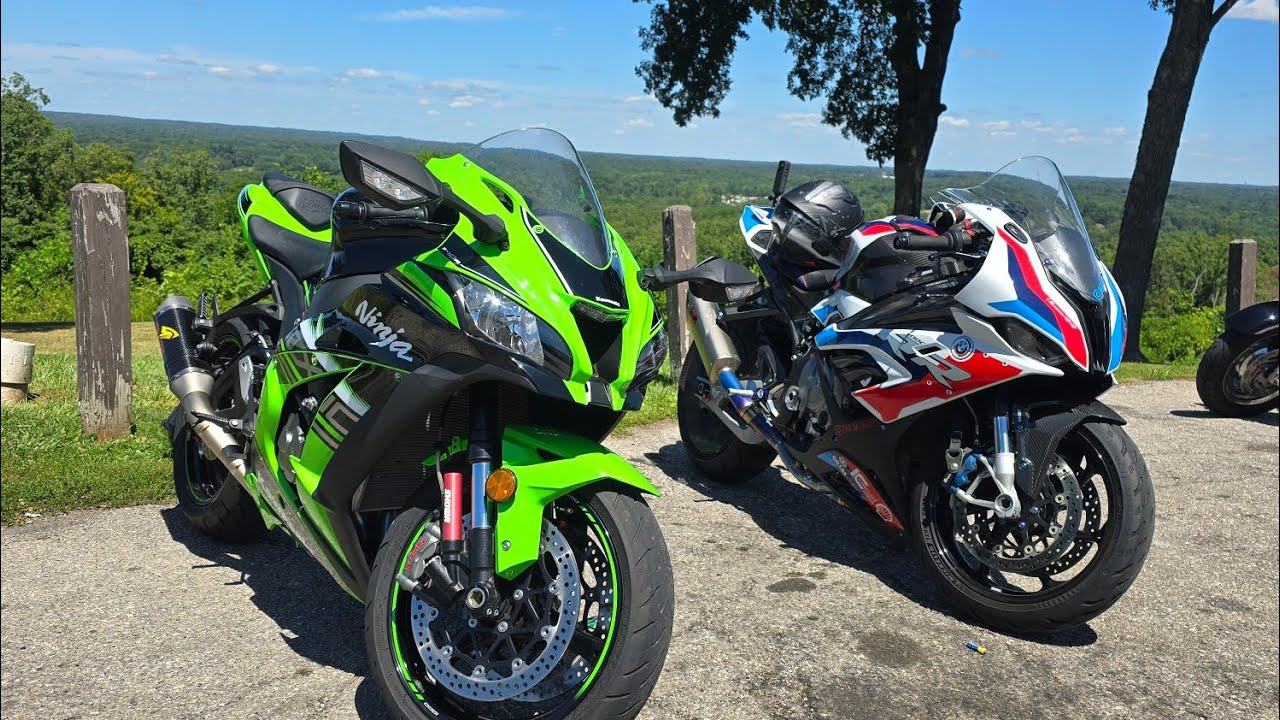 Kawasaki ZX10 VS BMW M1000RR. Riding with a subscriber!!! - YouTube