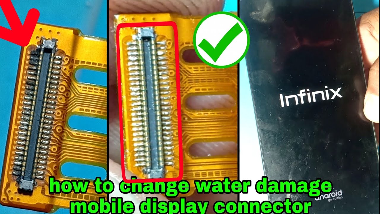All mobile display connector only repair || How to repair water damage ...