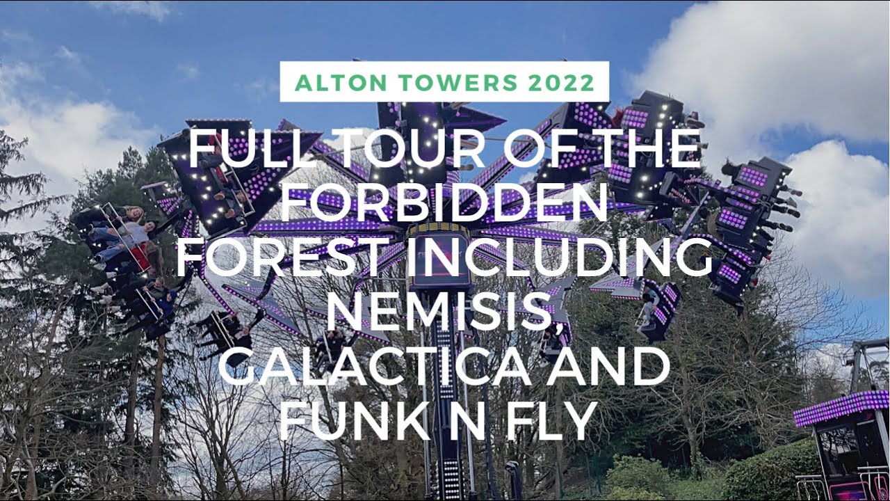 ALTON TOWERS - THE FORBIDDEN VALLEY TOUR - NEMESIS, GALACTICA, FUNK N ...